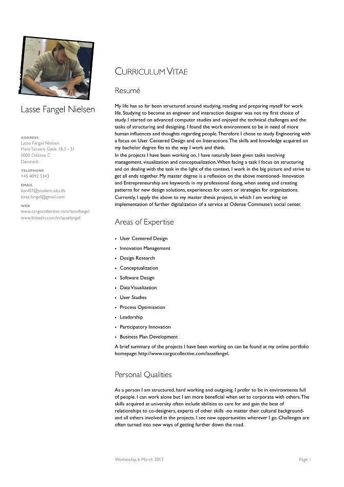 Curriculum Vitae - Lasse