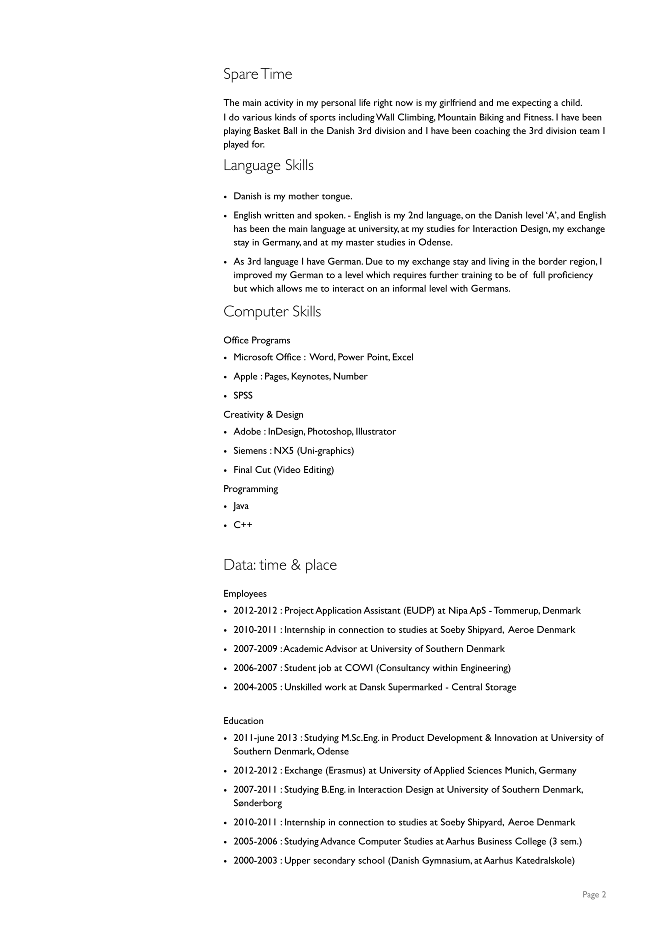 Curriculum Vitae - Lasse