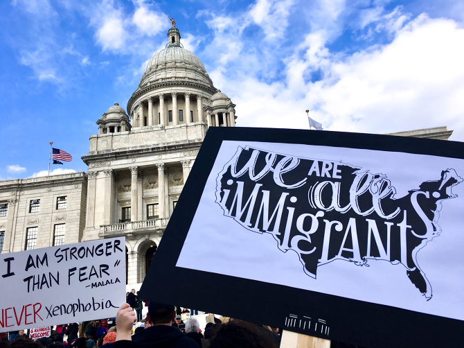We Are All Immigrants Poster - karyn jimenez elliott