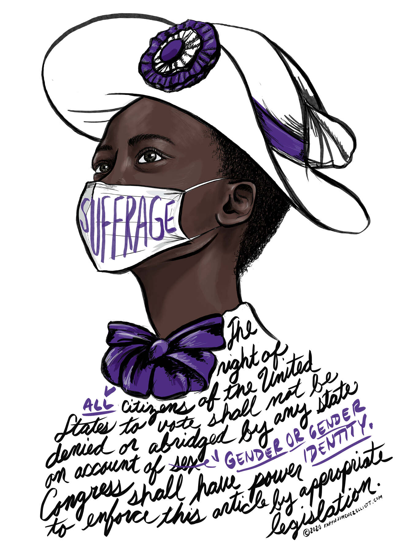 19th Amendment Centennial Poster - karyn jimenez elliott