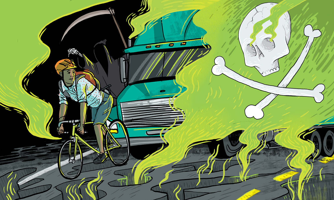 Bicycle Death Traps - Leo Zarosinski Illustration