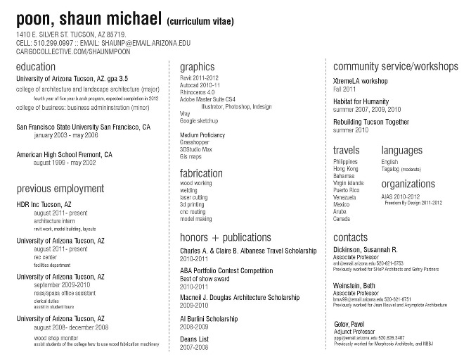 Curriculum Vitae - ShaunMPoon