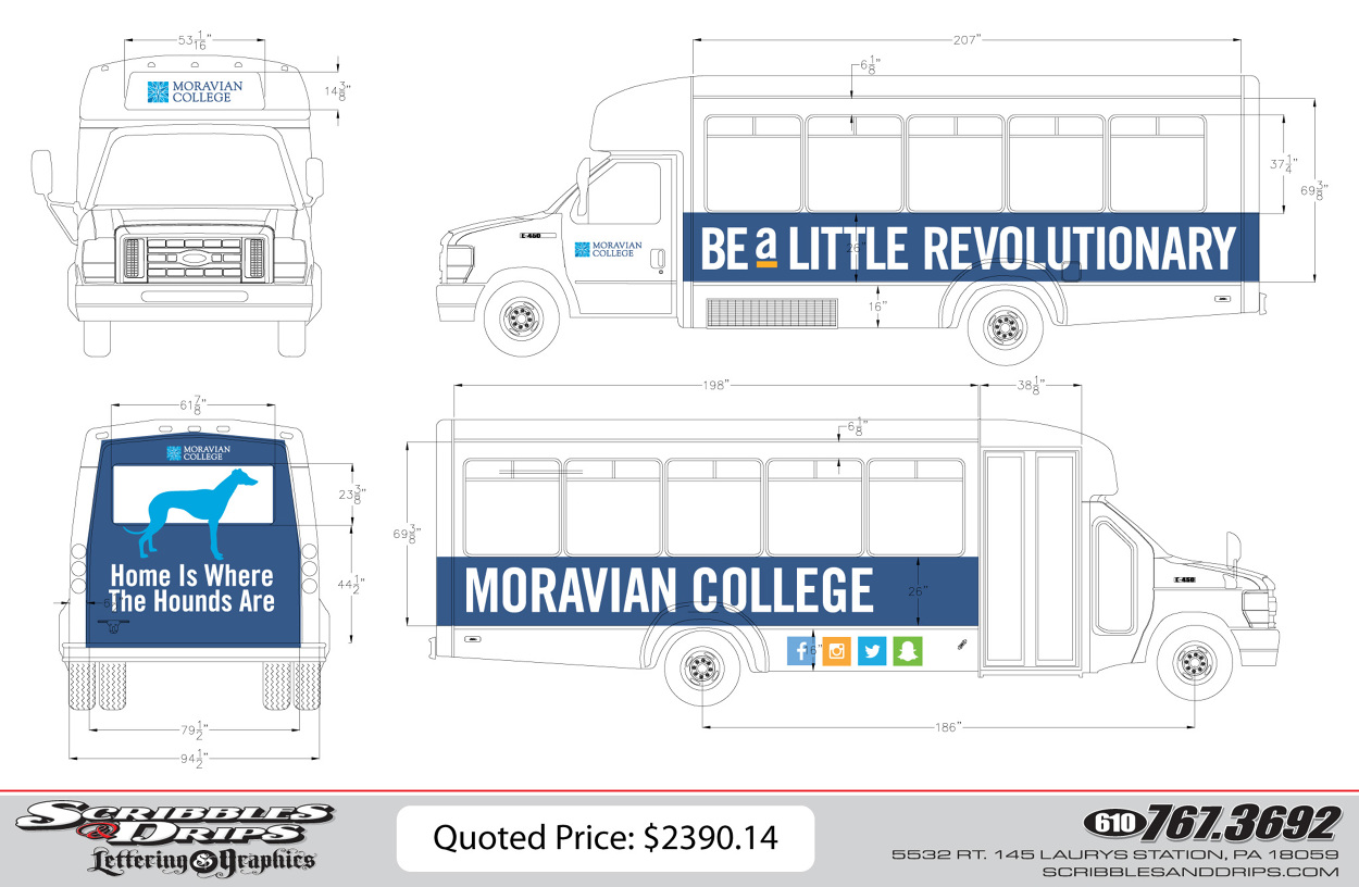 Shuttle Bus Graphics - Chelsea-Clifford