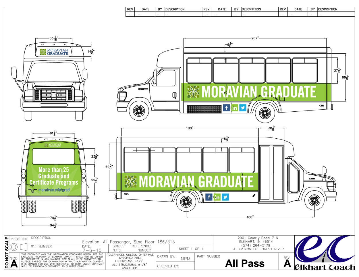 Shuttle Bus Graphics - Chelsea-Clifford