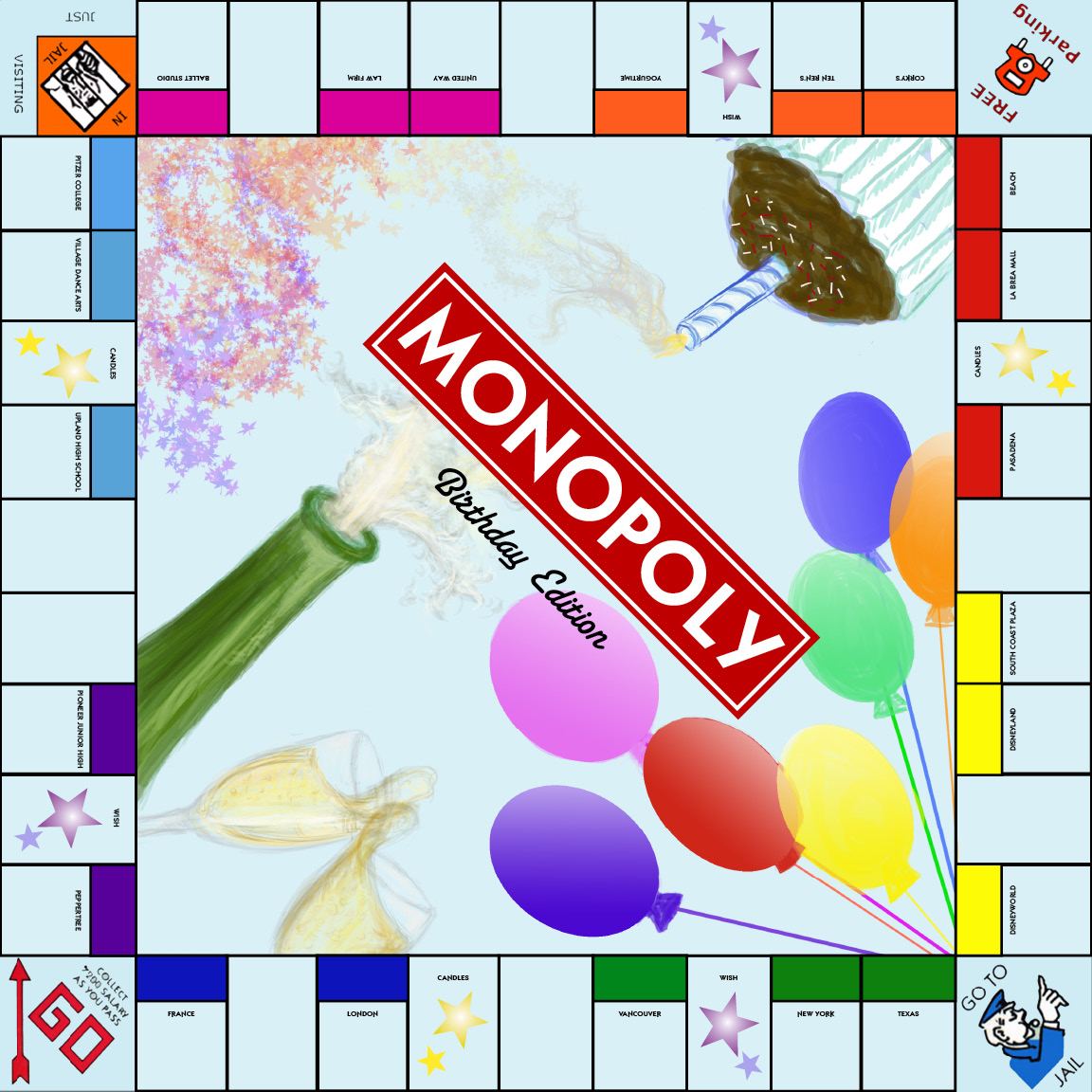 A Monopoly Birthday Card - Stuff by Stef