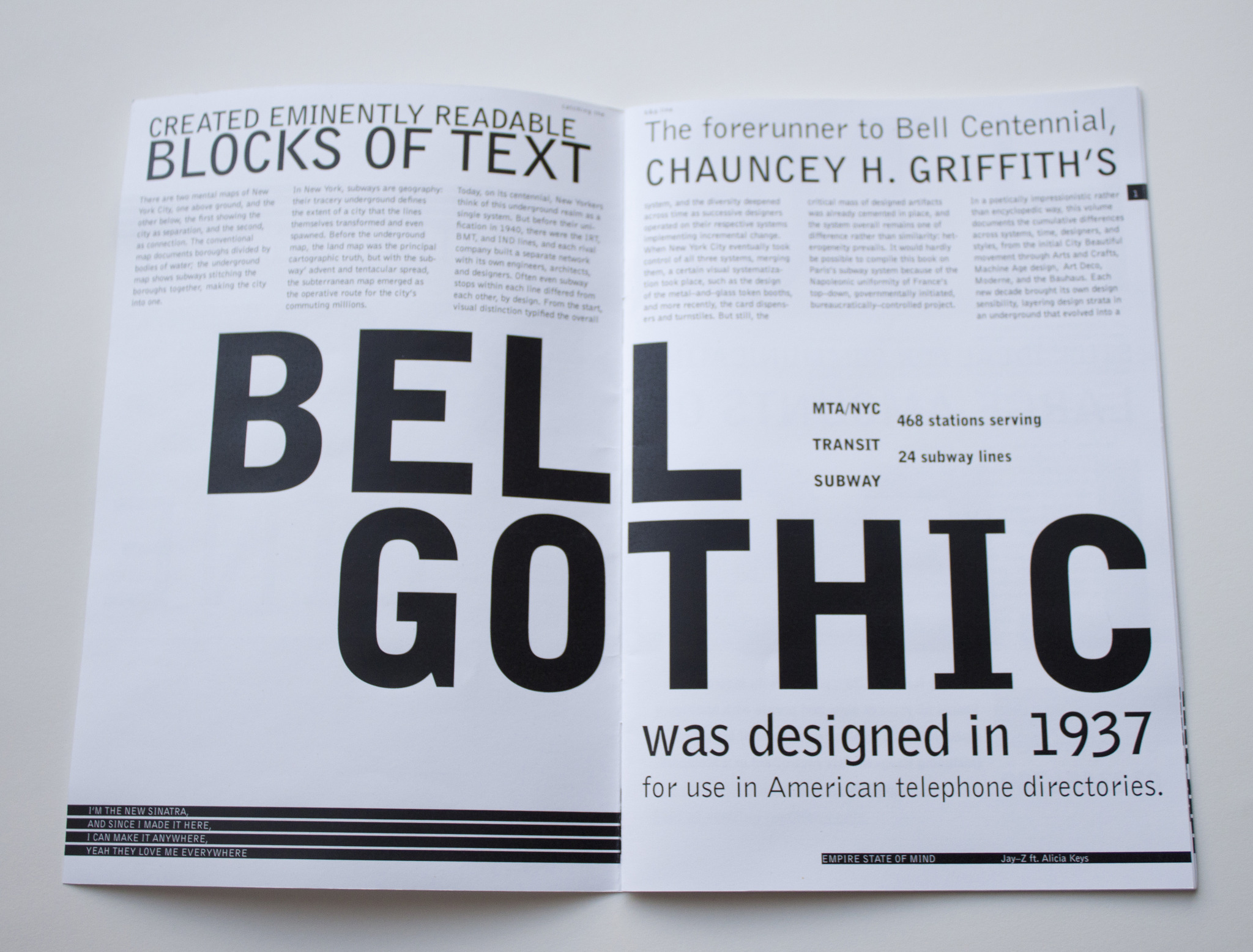 Bell Gothic the Typeface - Stuff by Stef