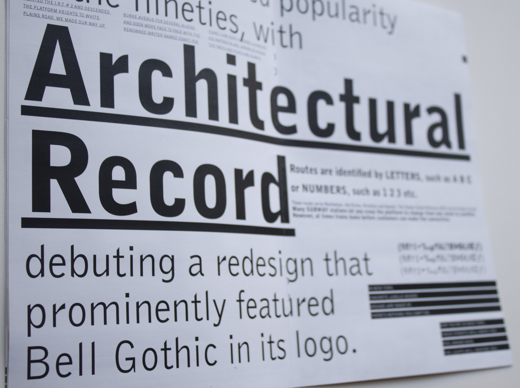 Bell Gothic the Typeface - Stuff by Stef