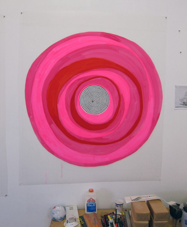 EMILY JOYCE—Fuchsia Rose - Gray Area Print