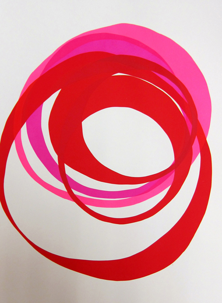 EMILY JOYCE—Fuchsia Rose - Gray Area Print