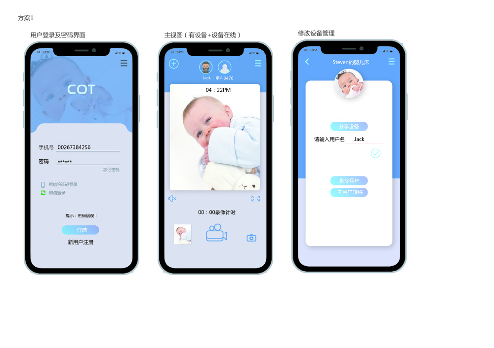 Cot UI Design for Bosch - Yang Zhao