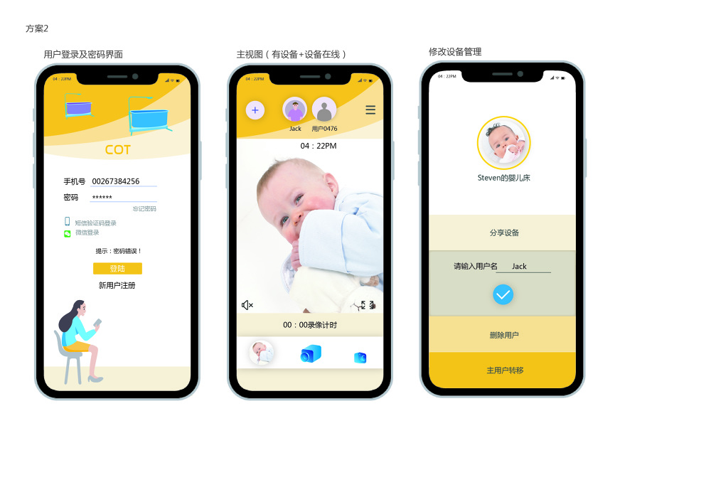 Cot UI Design for Bosch - Yang Zhao
