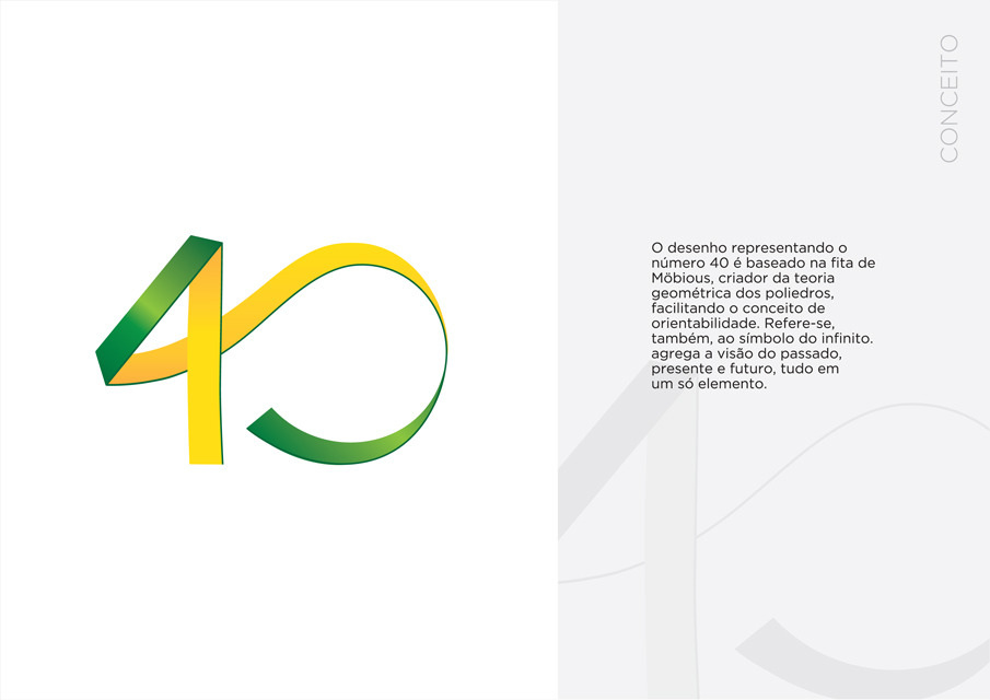 Marca comemorativa - 40 anos Inmetro - Studio703 | design & fotografia