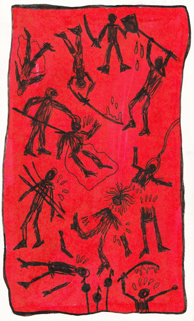 SUICIDE DRAWINGS - FEAR NO GODS