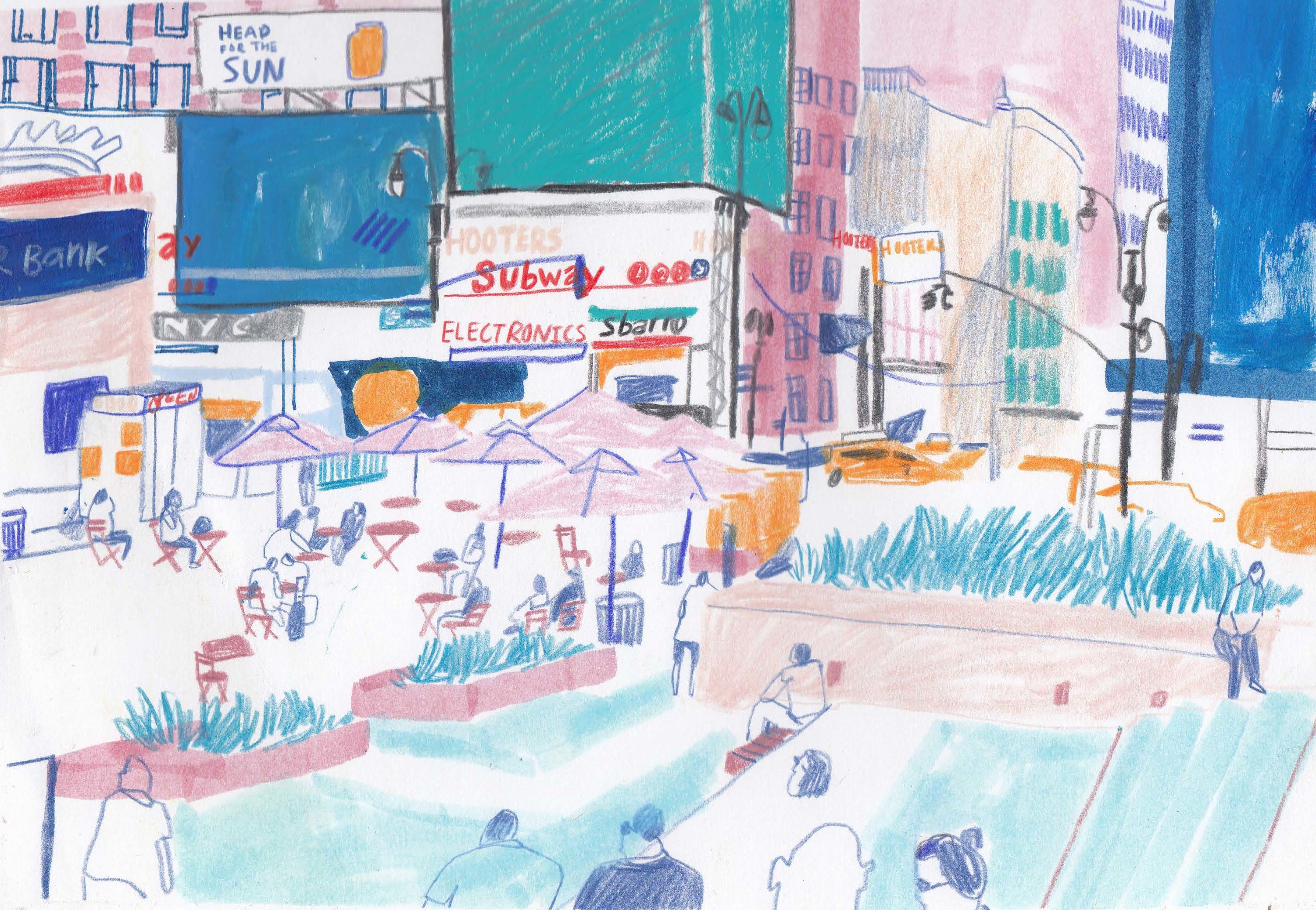 New york drawings - Charlotte Ager illustration
