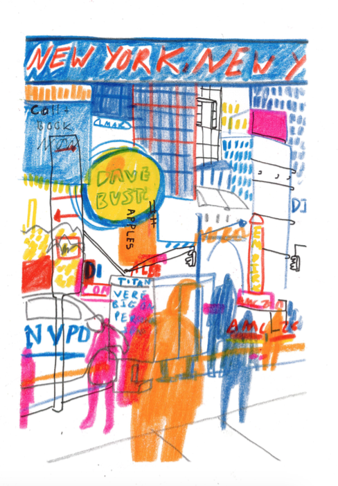 New york drawings - Charlotte Ager illustration