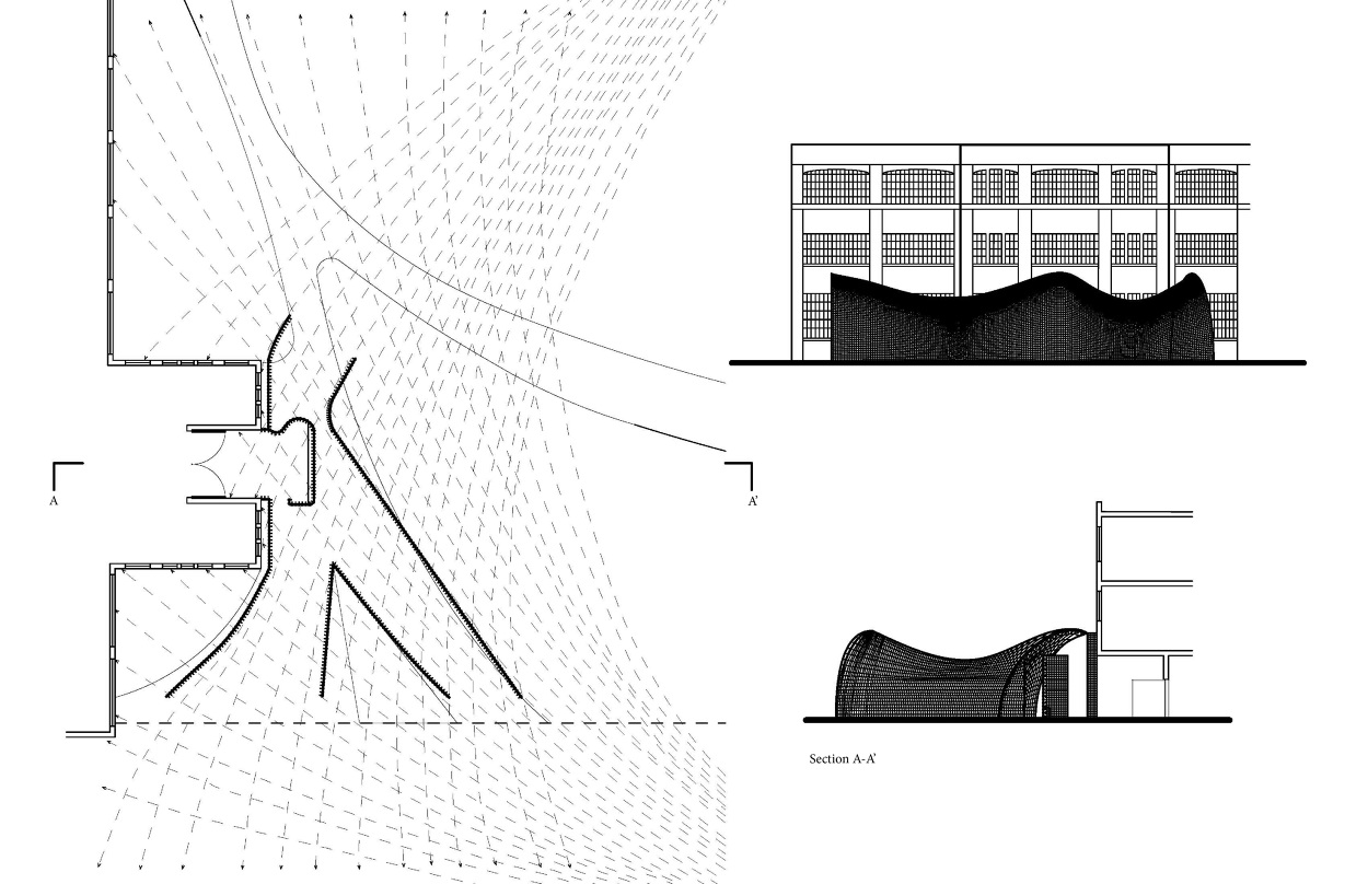 Wind Pavilion - Visible and Invisible Mapping - JING LIU WORKS