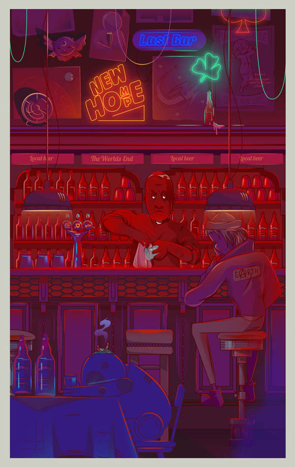 Last Bar on Earth - https://www.behance.net/mellarosa