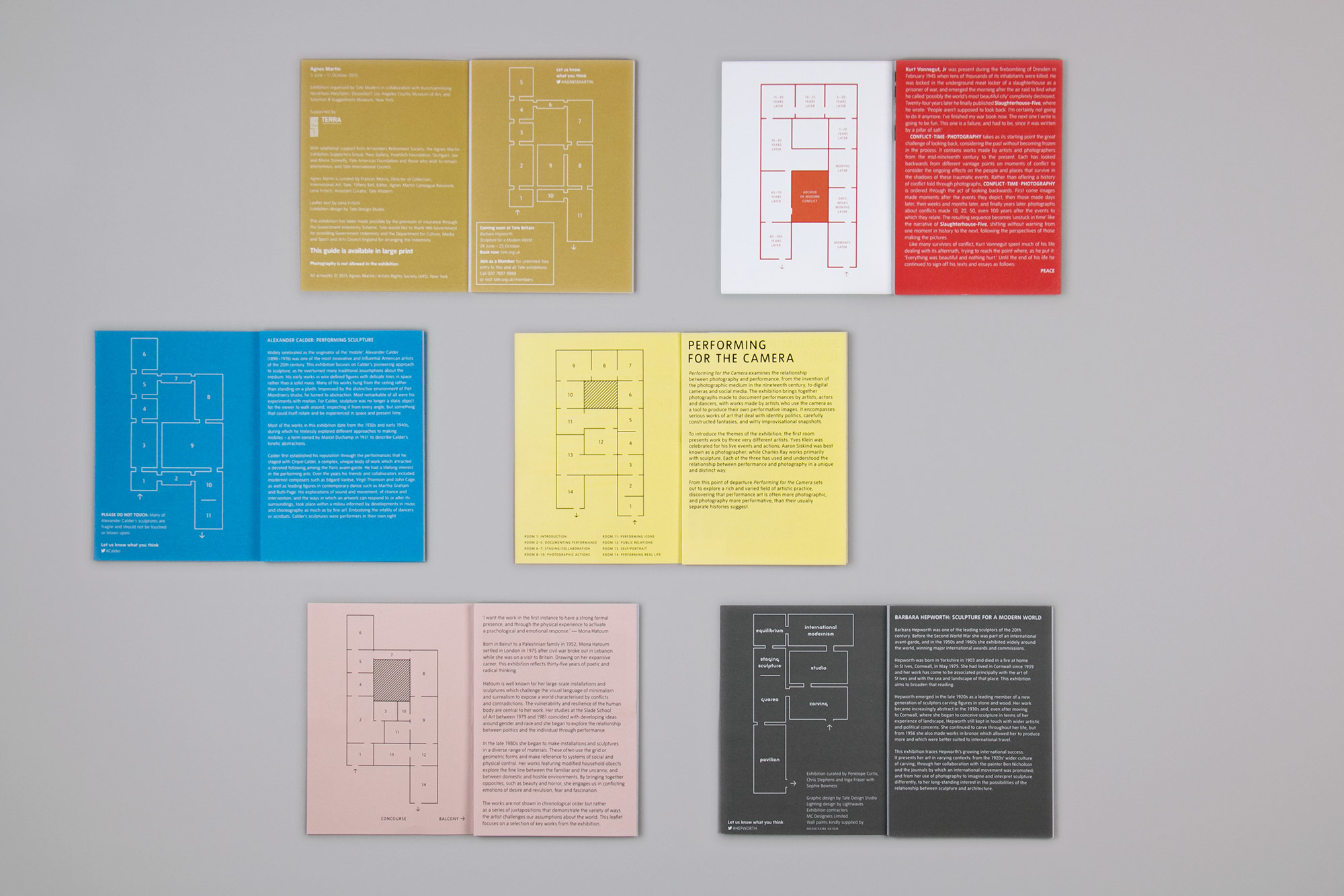 Tate exhibition leaflets - Nina Jua Klein