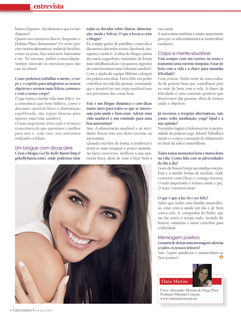 KELLY BARON//ZEN ENERGY JAN 16 - Minimal Concept