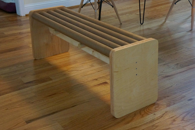 PAPER TUBE BENCH - Haldun Builds