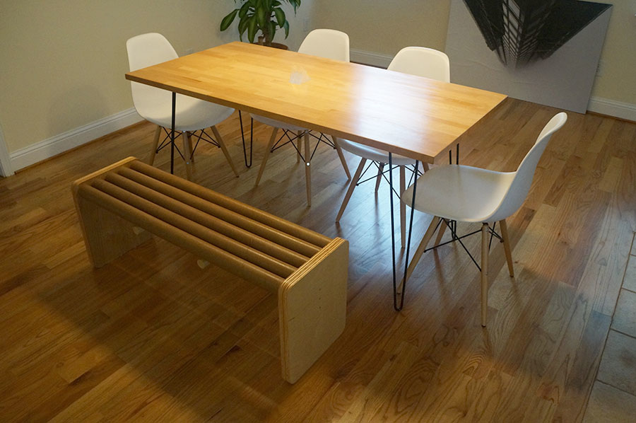 PAPER TUBE BENCH - Haldun Builds