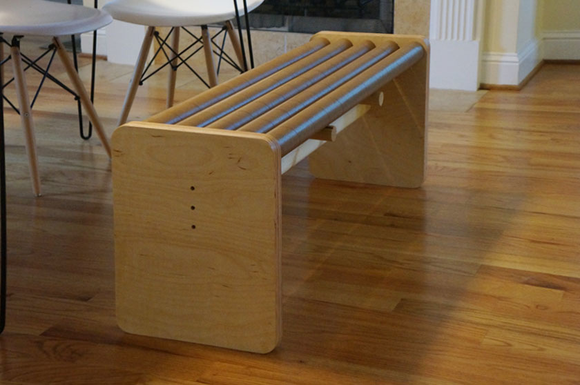 PAPER TUBE BENCH - Haldun Builds