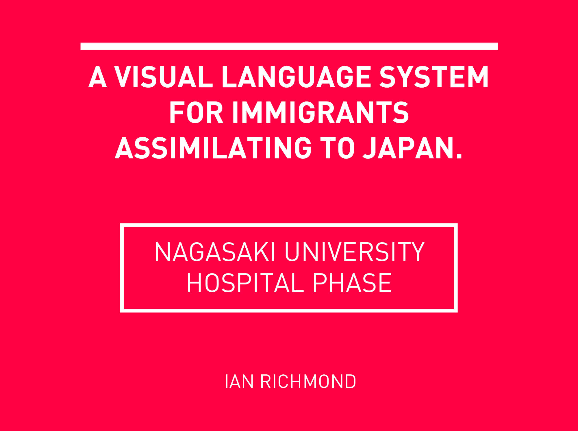 Japanese Maternity Ward Pictograms Version 1.0: NAGASAKI UNIVERSITY ...
