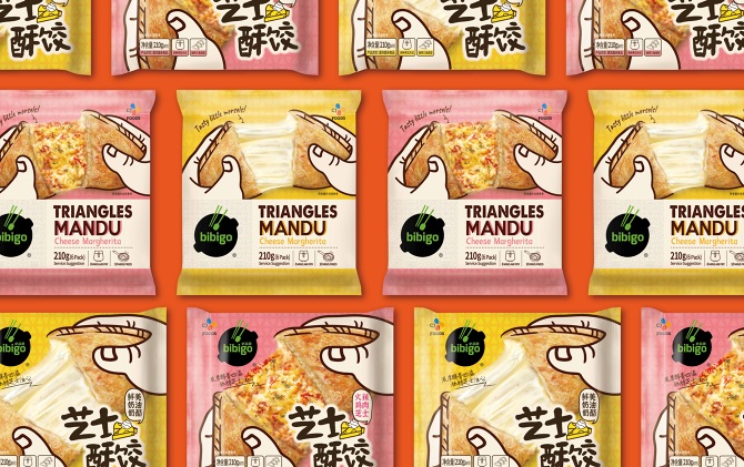 Bibigo Triangles Cheese dumplings - 梁玥琦