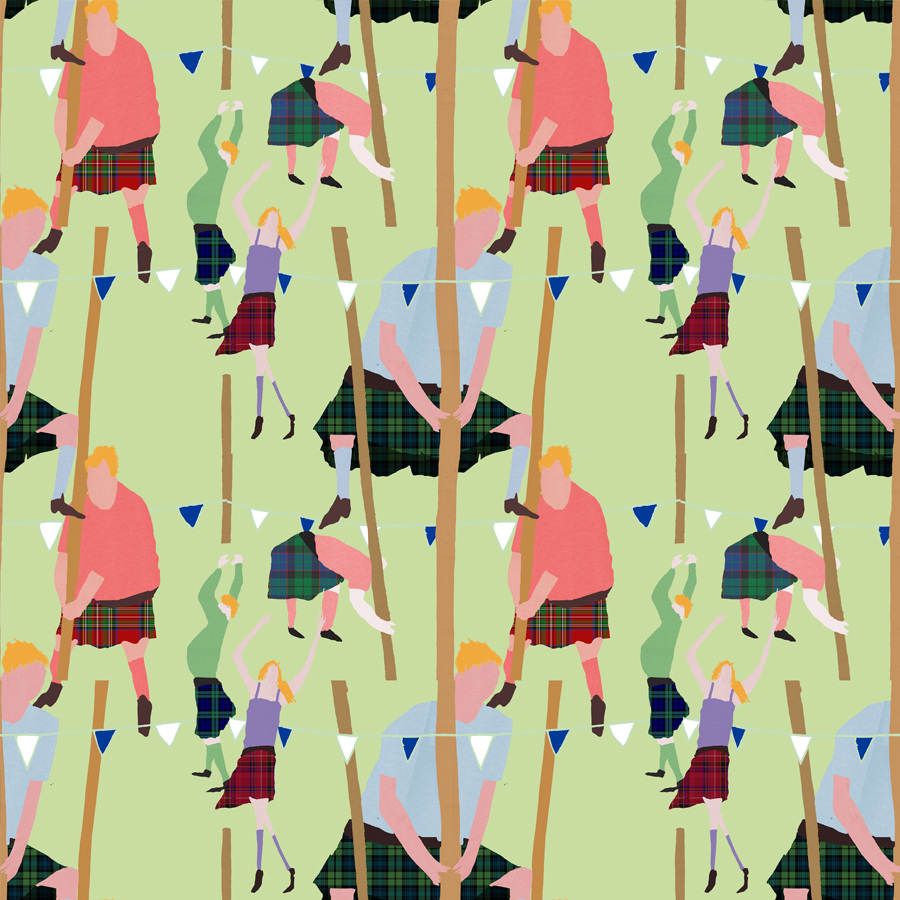 Cath Kidston repeat pattern - James Wells Illustration