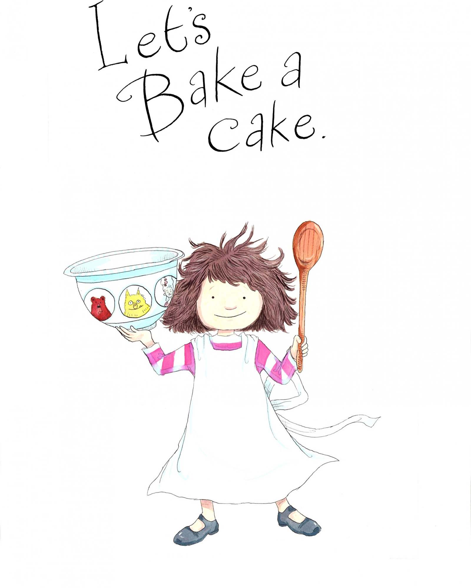 Let's Bake a Cake - Katy Riddell Illustration