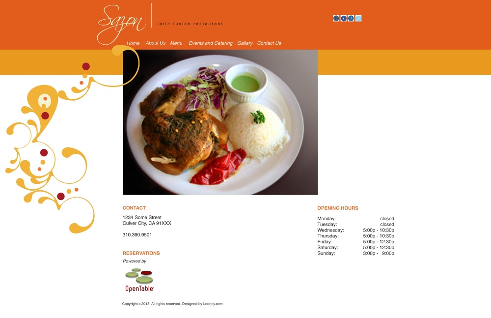 Sazon Restaurant logo and identity system - irmaleondesign.com