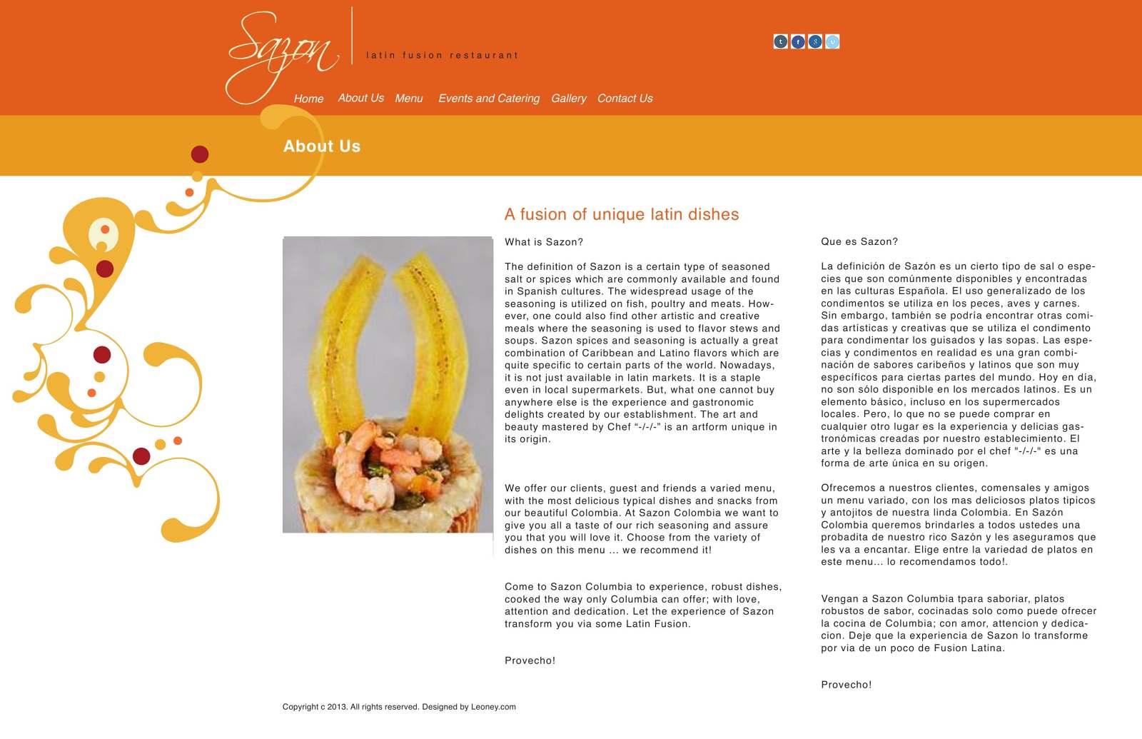 Sazon Restaurant logo and identity system - irmaleondesign.com