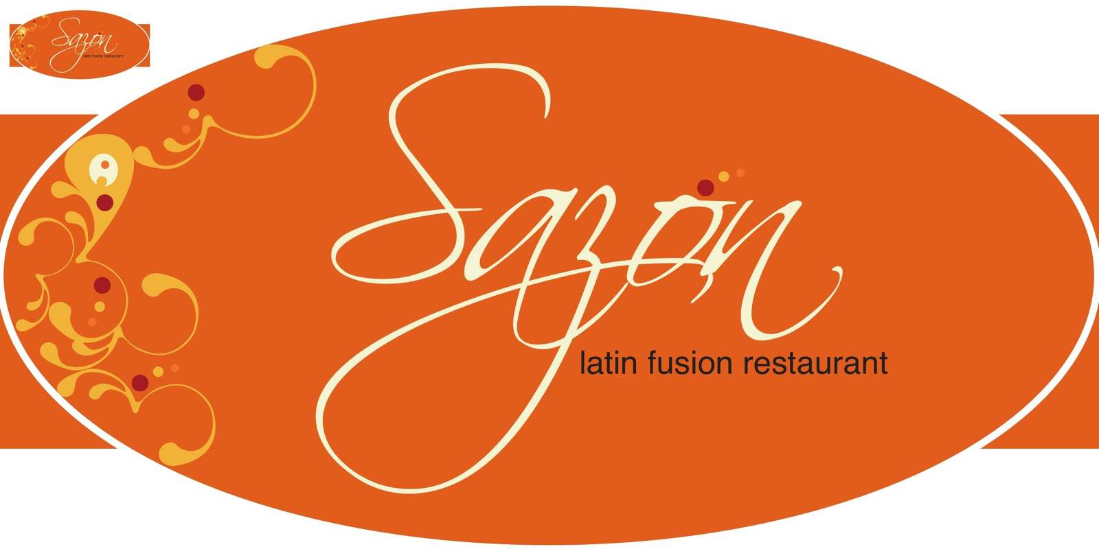 Sazon Restaurant logo and identity system - irmaleondesign.com