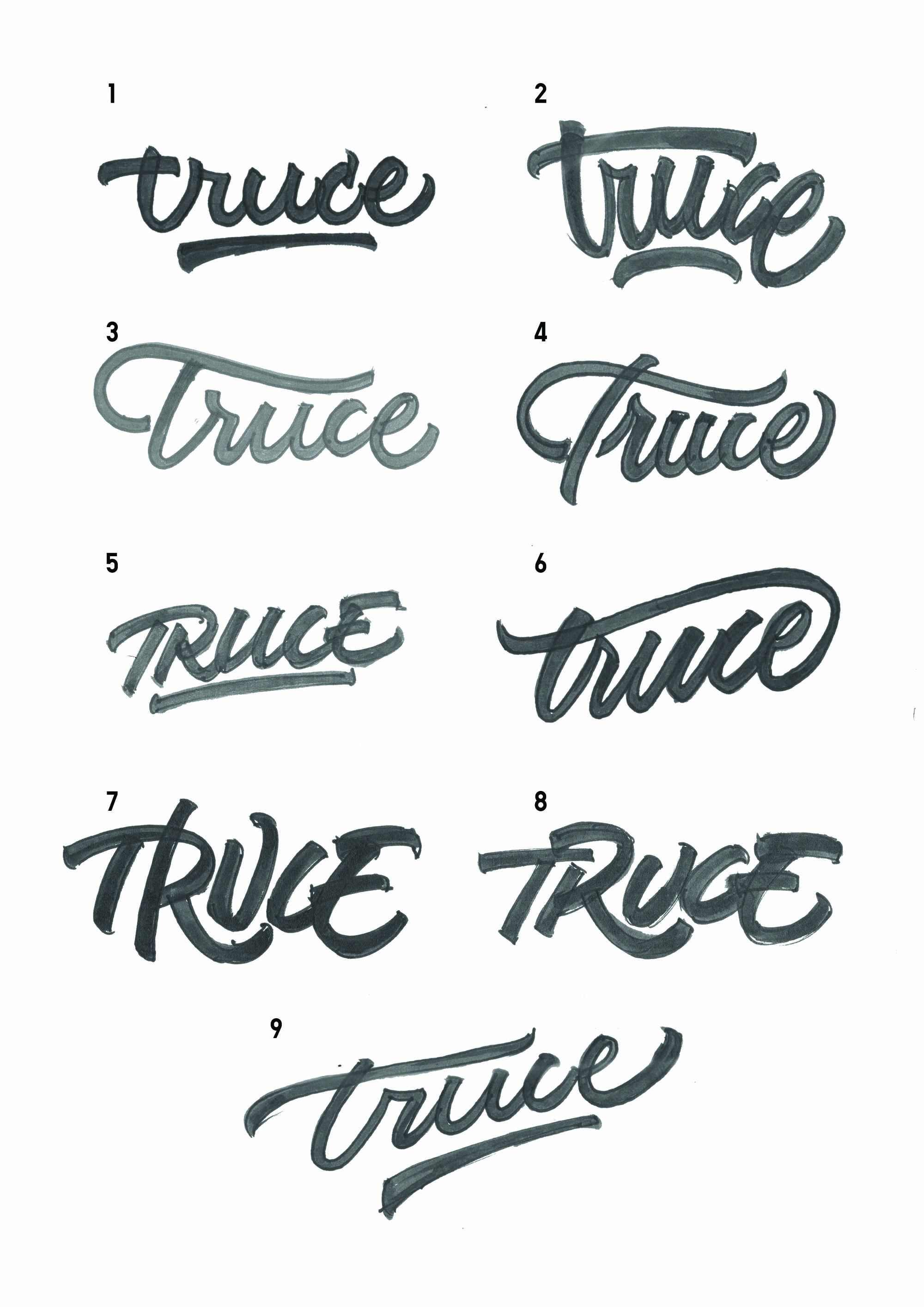 Truce - TRJ | Lettering & Design