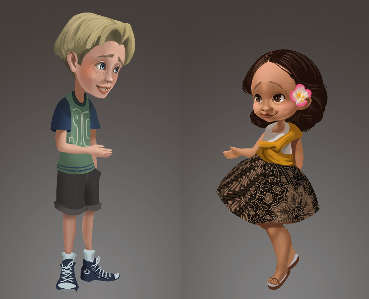 Main Character Designs for VisDev - RaymondWaskitaIllustration