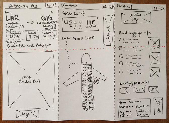 Boarding pass design - Winnie Gomez