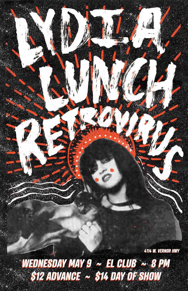 Lydia Lunch Retrovirus Poster - Lucy Cahill