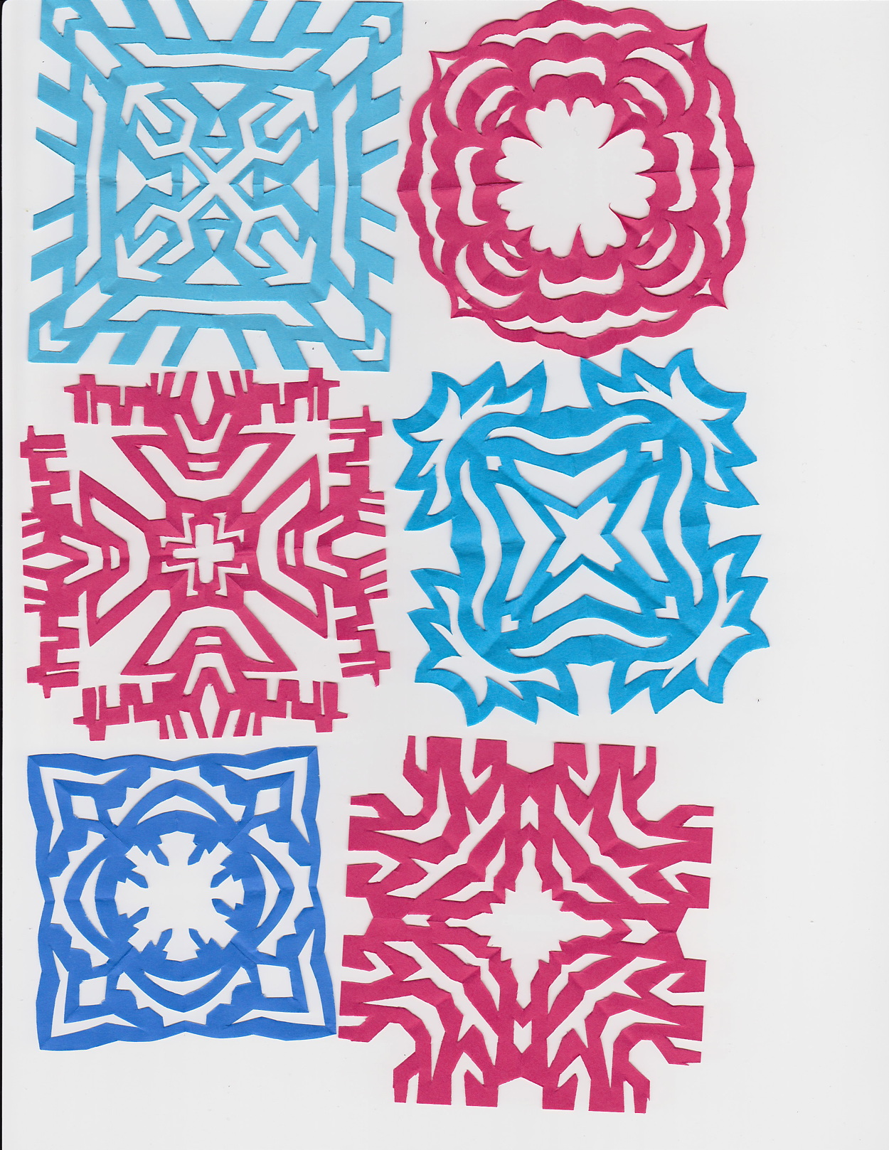 kirigami : paper snowflakes - ALR Portfolio
