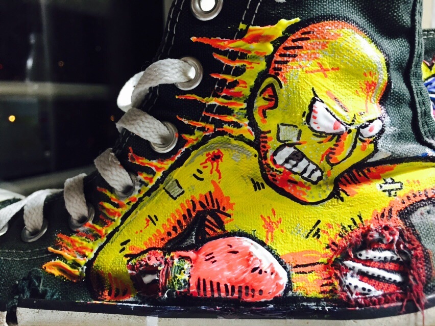 Converse "Warrior Shoes" - Manu Manos con Tinta