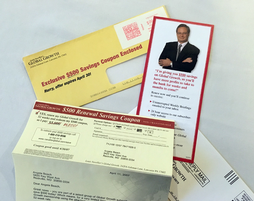 Direct Mail Samples - abeachdesigns