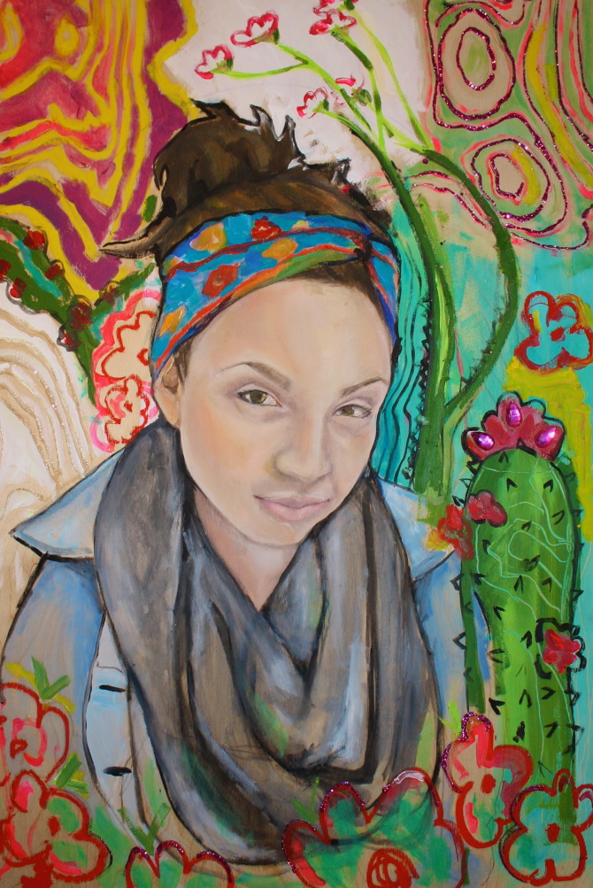 A Tacky Textile Self Portrait - Rachel Herbert