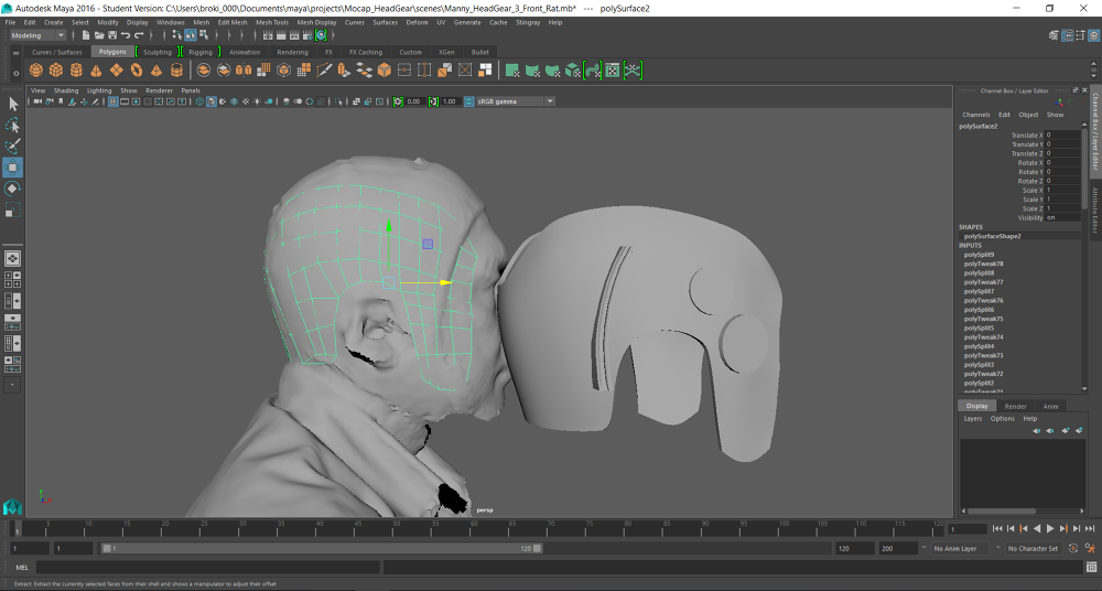 MoCap Helmet - Broking