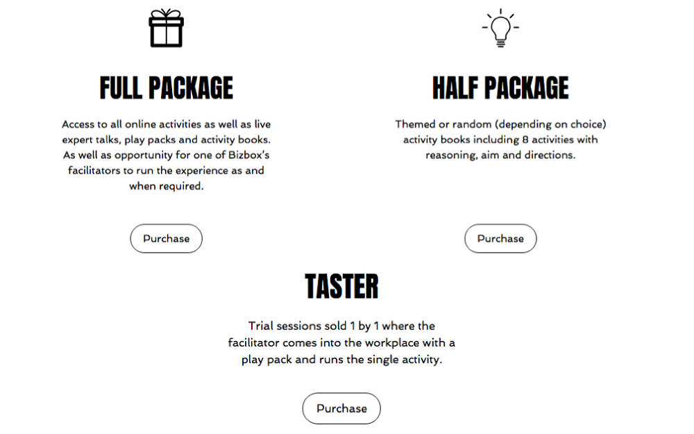 Bizbox Website - Heather Brown