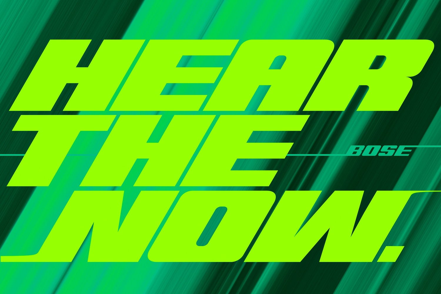 Bose custom typeface - Jan Estrada-Osmycki