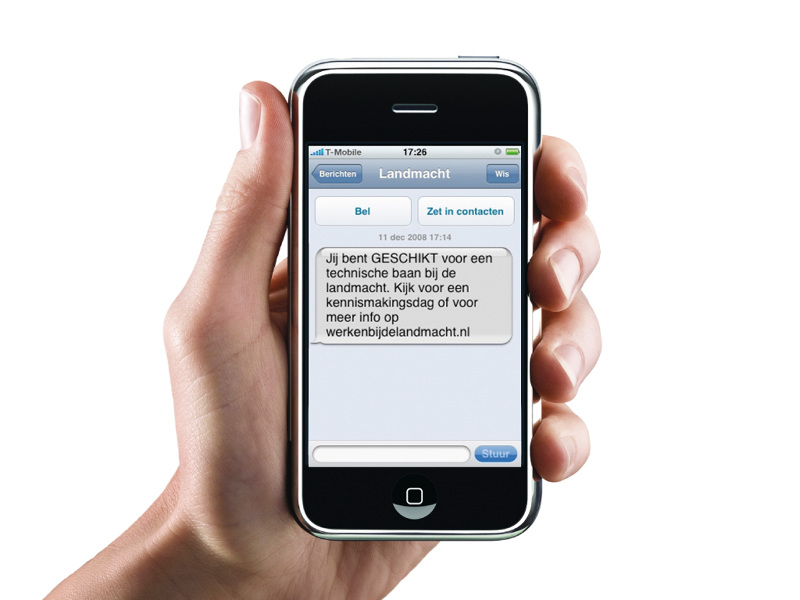 Koninklijke Landmacht - SMS posters - Senior Creative | Copywriter