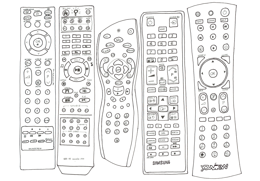 Remote Control Freak - Katy Minns Illustration