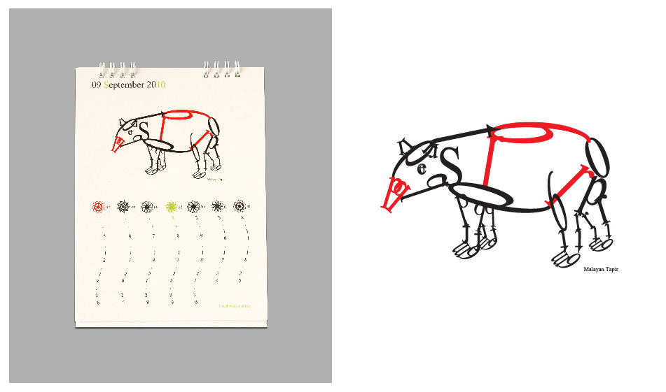 Endangered Animals Calendar - moniphat