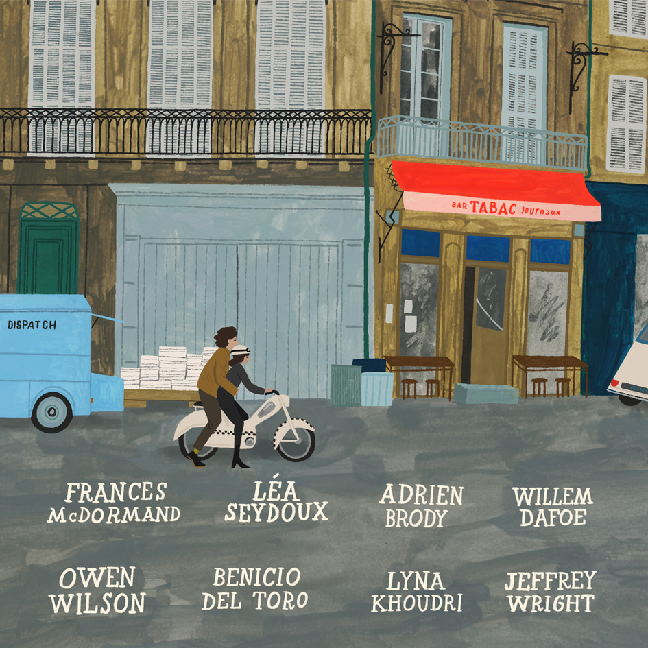 The French Dispatch - Rachel Victoria Hillis Illustrations