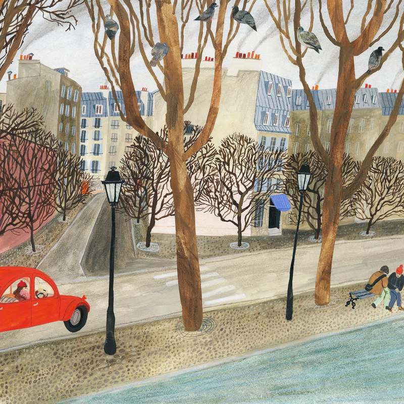 Paris Saint Martin - Rachel Victoria Hillis Illustrations