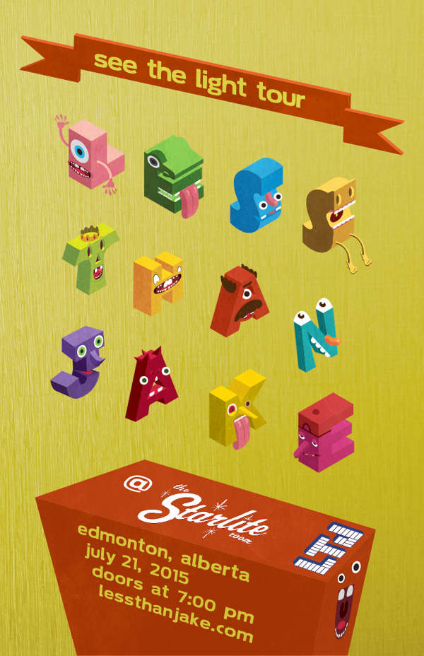 Band Poster- Less Than Jake - Sean Simpson Illustration